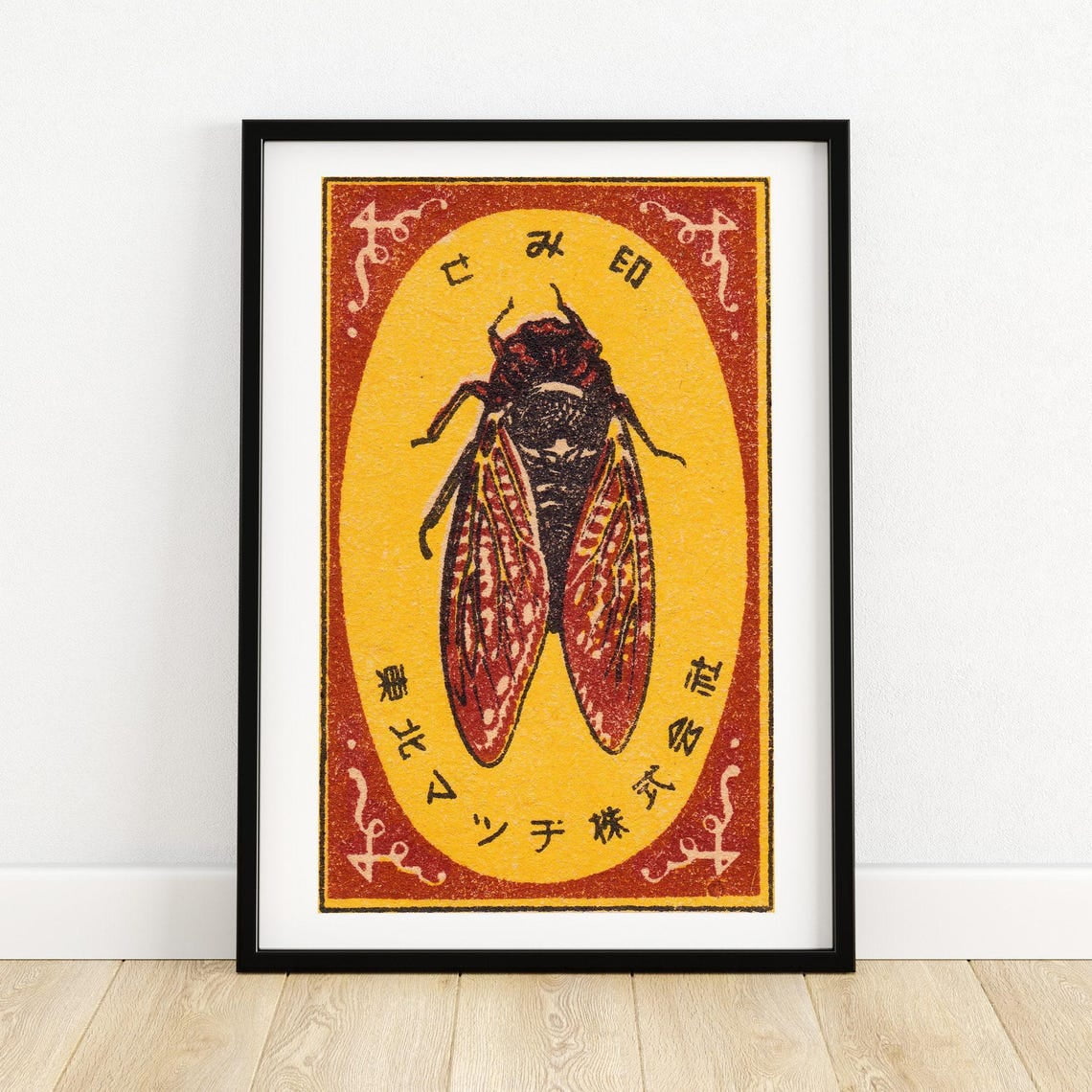 Kna Prints - 1 Pc Poster Cicada Art Print Japanese Insect Design ...