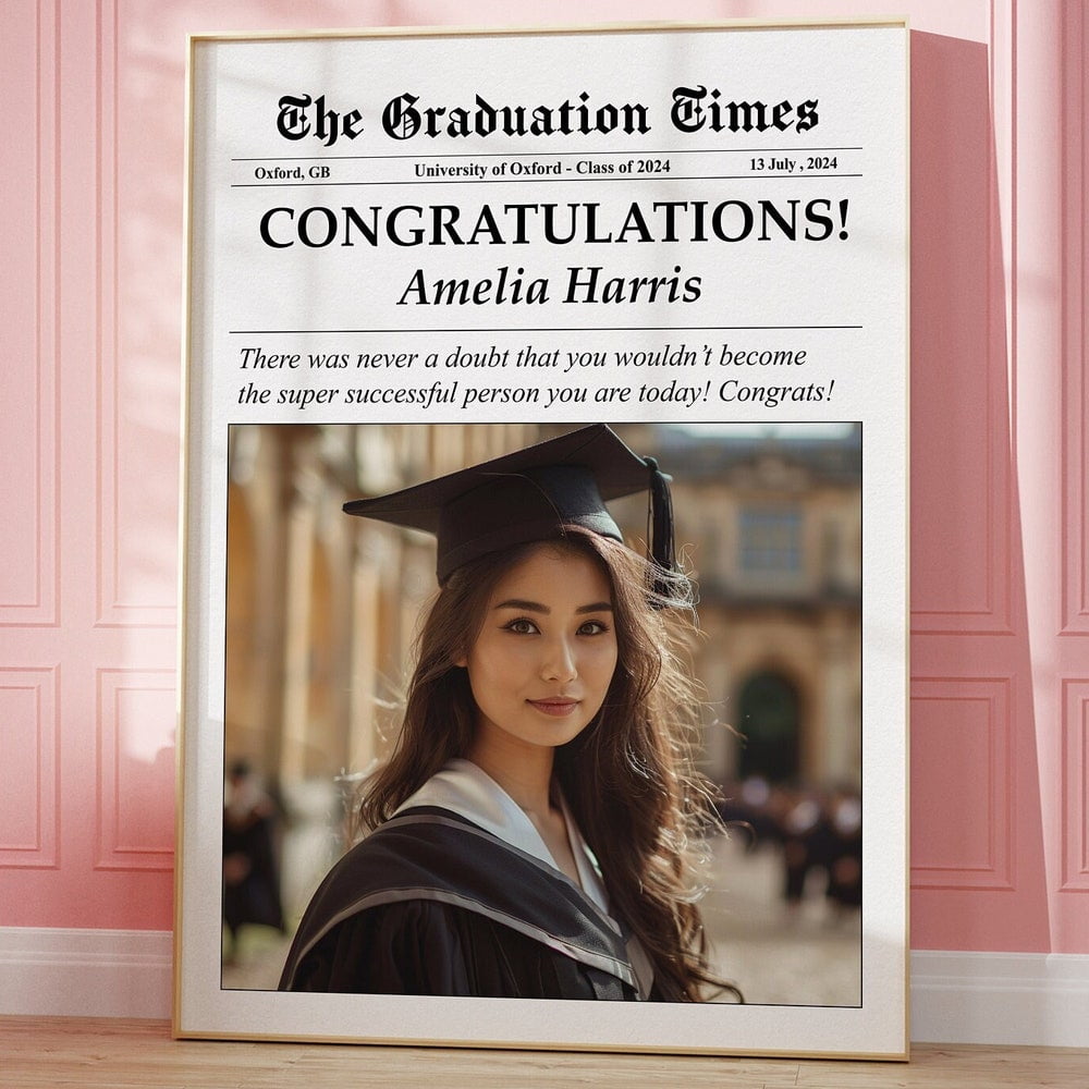 Kna Prints - 1 Pc Poster Class Of 2024 Graduation , Personalized ...