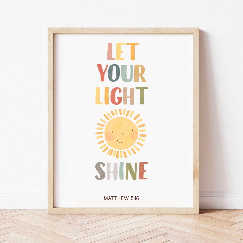 Kna Prints - 1 Pc Poster Classroom Christian Wall Art Boho Bible Verse ...