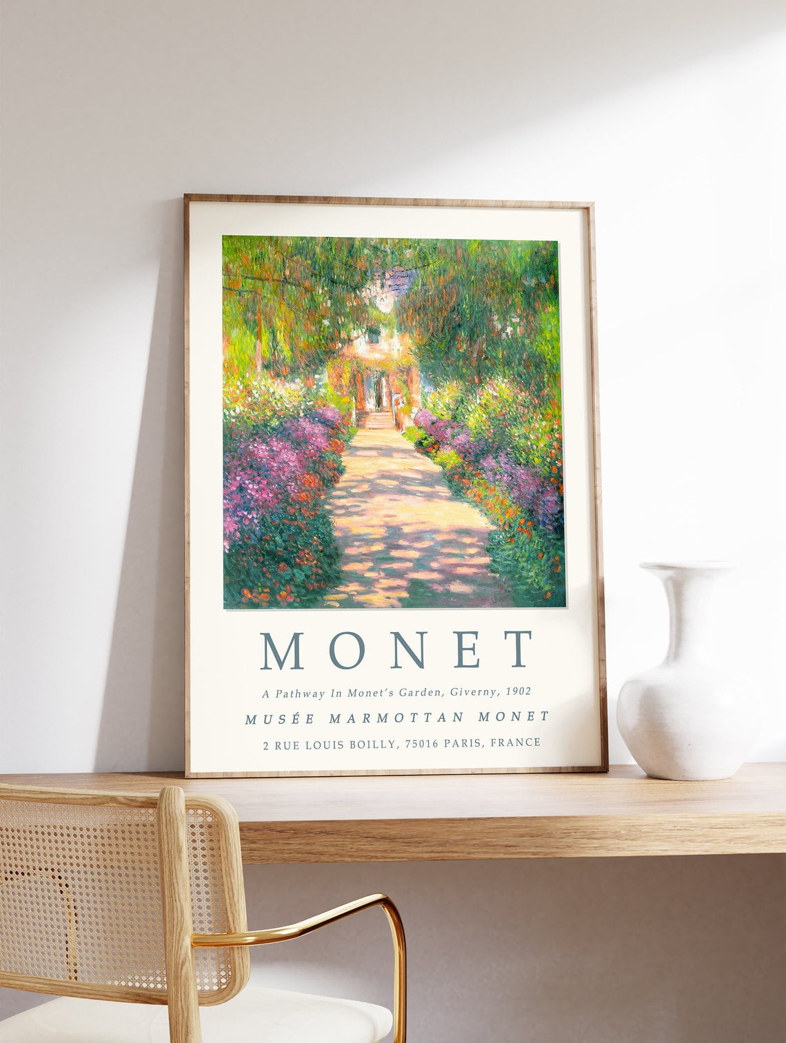 Kna Prints - 1 Pc Poster Claude Monet Exhibition , A Pathway In Monet'S ...