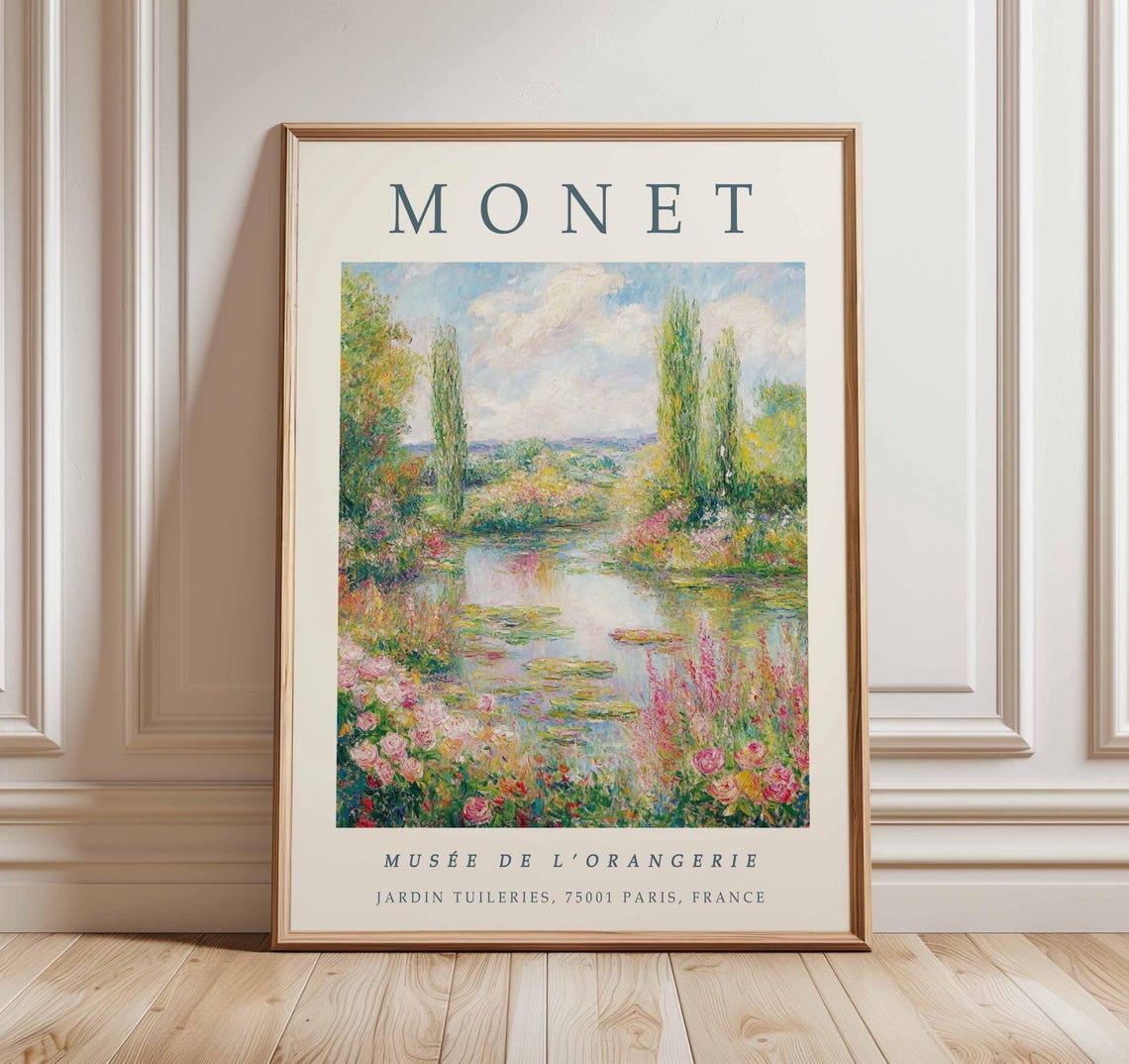 Kna Prints - 1 Pc Poster Claude Monet , Monet Print, Botanical , Floral ...
