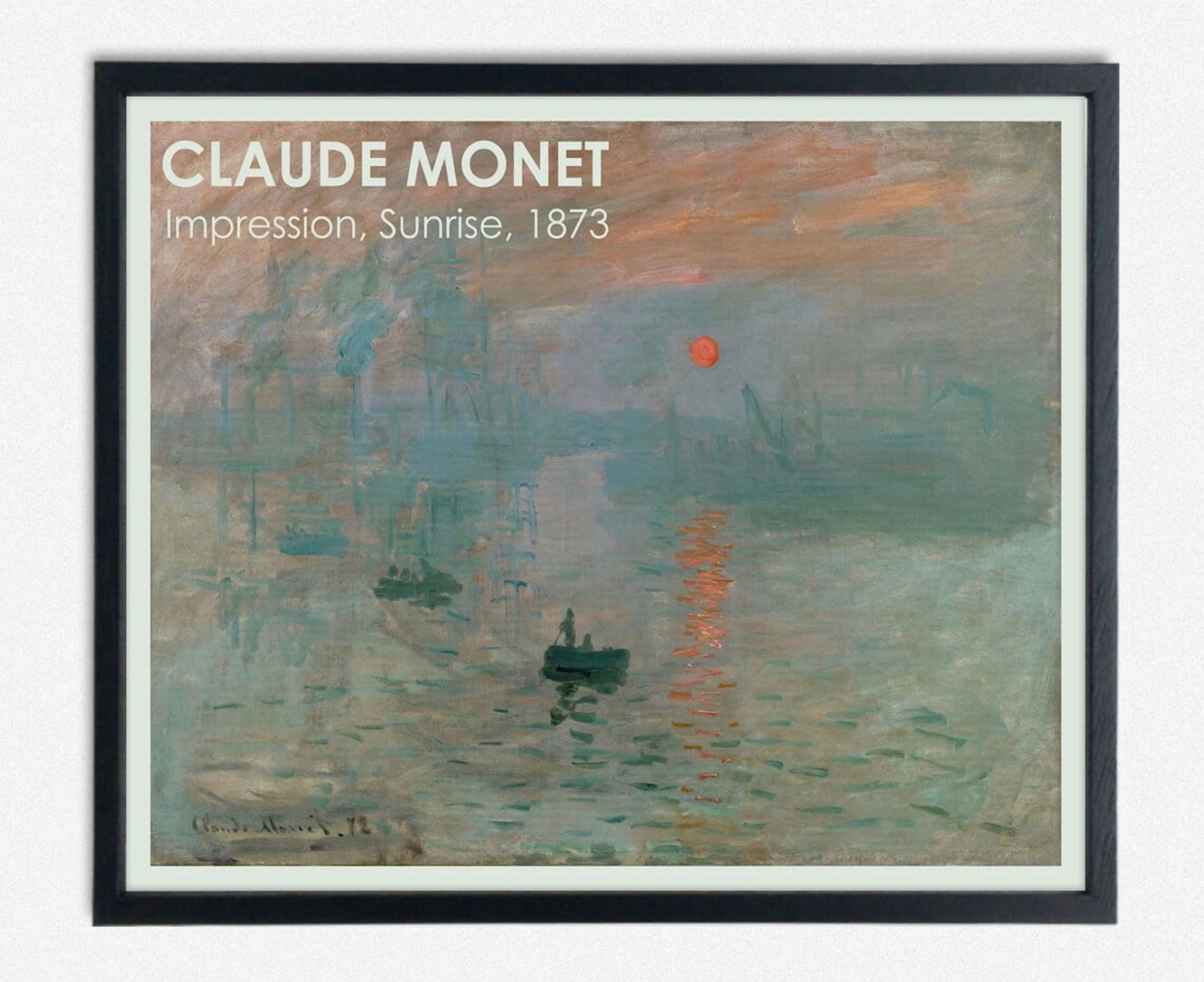 Kna Prints - 1 Pc Poster Claude Monet Painting Srise Stning ...