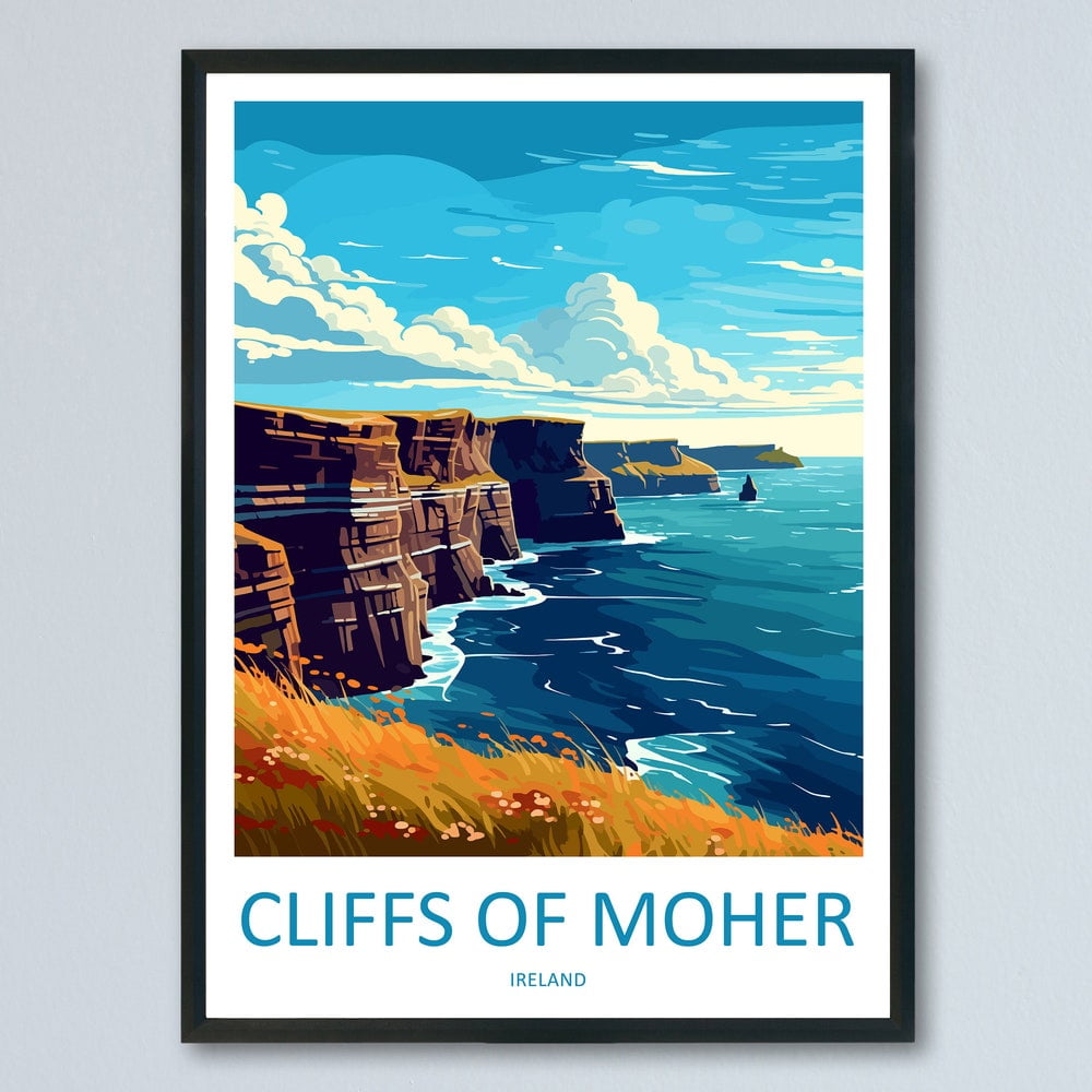 Kna Prints - 1 Pc Poster Cliffs Of Moher Cliffs Of Moher Home Décor ...