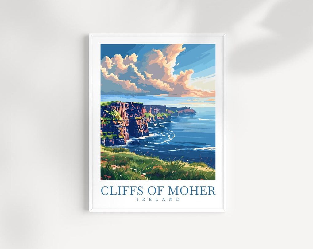 Kna Prints - 1 Pc Poster Cliffs Of Moher Travel Print Ireland Home ...