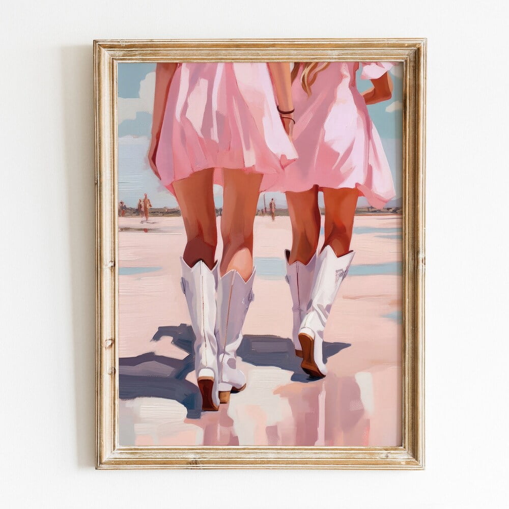 Kna Prints - 1 Pc Poster Coastal Cowgirls Girly Wall Art Print, Cowgirl ...