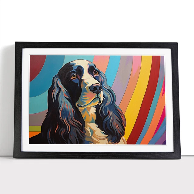 Kna Prints - 1 Pc Poster Cocker Spaniel Art Deco Wall Art Poster Home ...