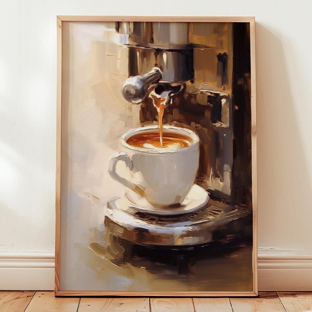Kna Prints - 1 Pc Poster Coffee Painting | Espresso Posters | Kitchen ...