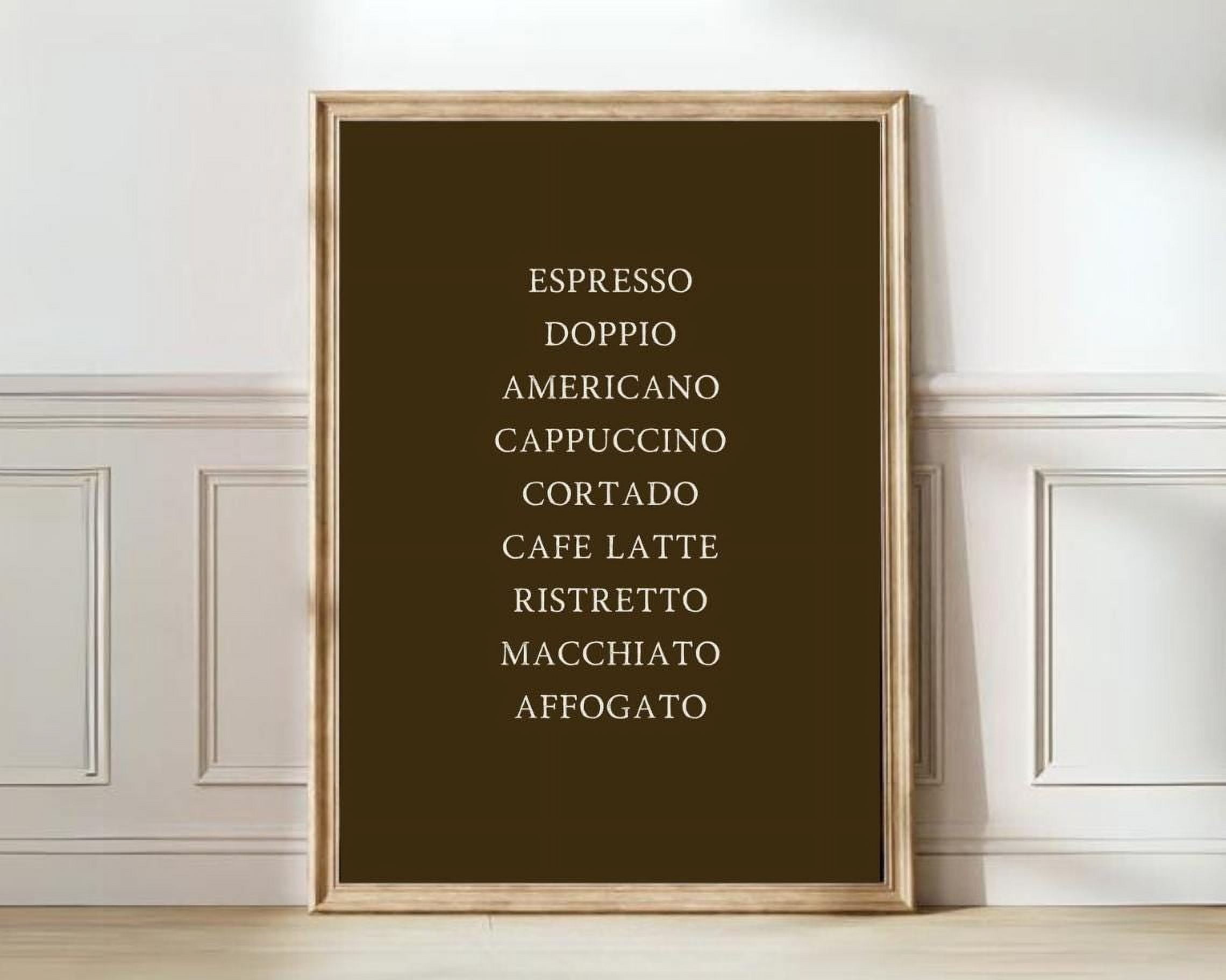 Kna Prints - 1 Pc Poster Coffee Print Coffee Chart Print Coffee Bar ...