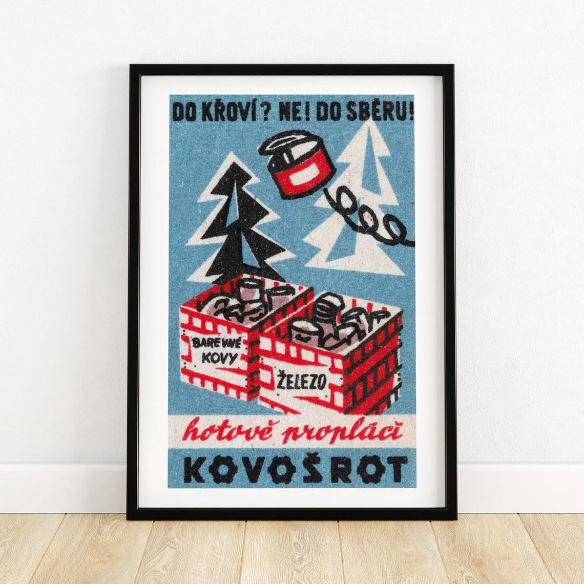 Kna Prints - 1 Pc Poster Collect Scrap Metal Matchbox Print Aesthetic ...
