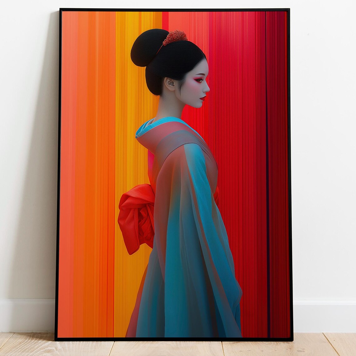 Kna Prints - 1 Pc Poster Colorful Abstract Geometric Wall Art 'Breaking ...