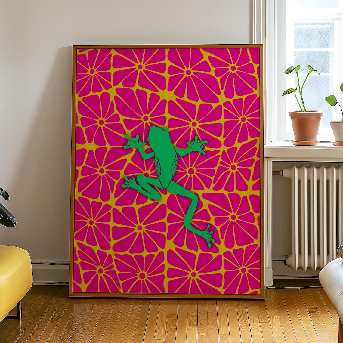 Kna Prints - 1 Pc Poster Colorful Frog Wall Art Printable Tropical ...
