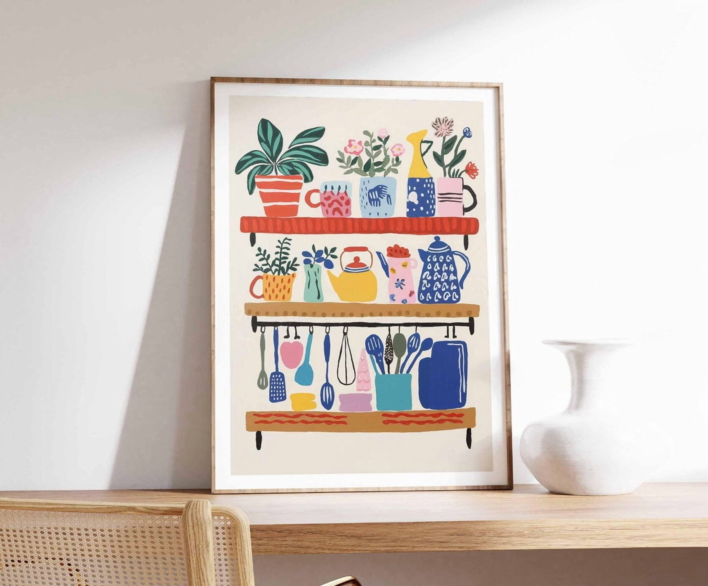 Kna Prints - 1 Pc Poster Colorful Kitchen Wall Art, Kitchen Decor ...