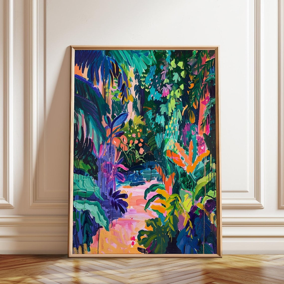 Kna Prints - 1 Pc Poster Colorful Rainforest Art Jgle Floral Wall Art ...