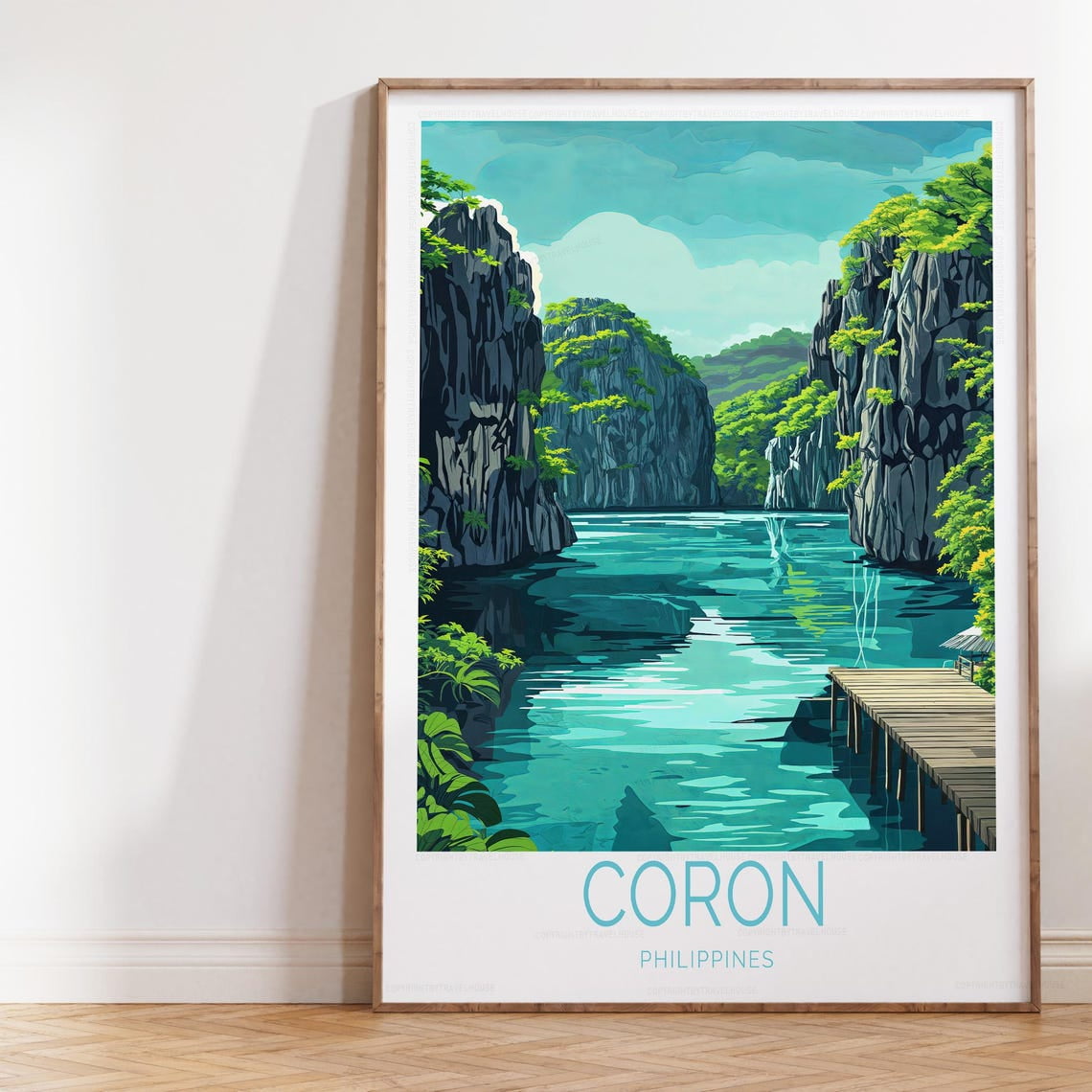 Kna Prints - 1 Pc Poster Coron Palawan Island , Coron Philippines Travel Print, Philippines Wall ...