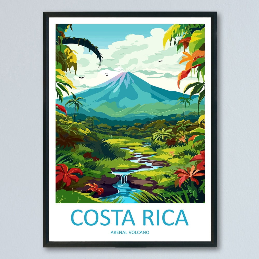 Kna Prints - 1 Pc Poster Costa Rica Arenal Volcano Travel Wall Art ...