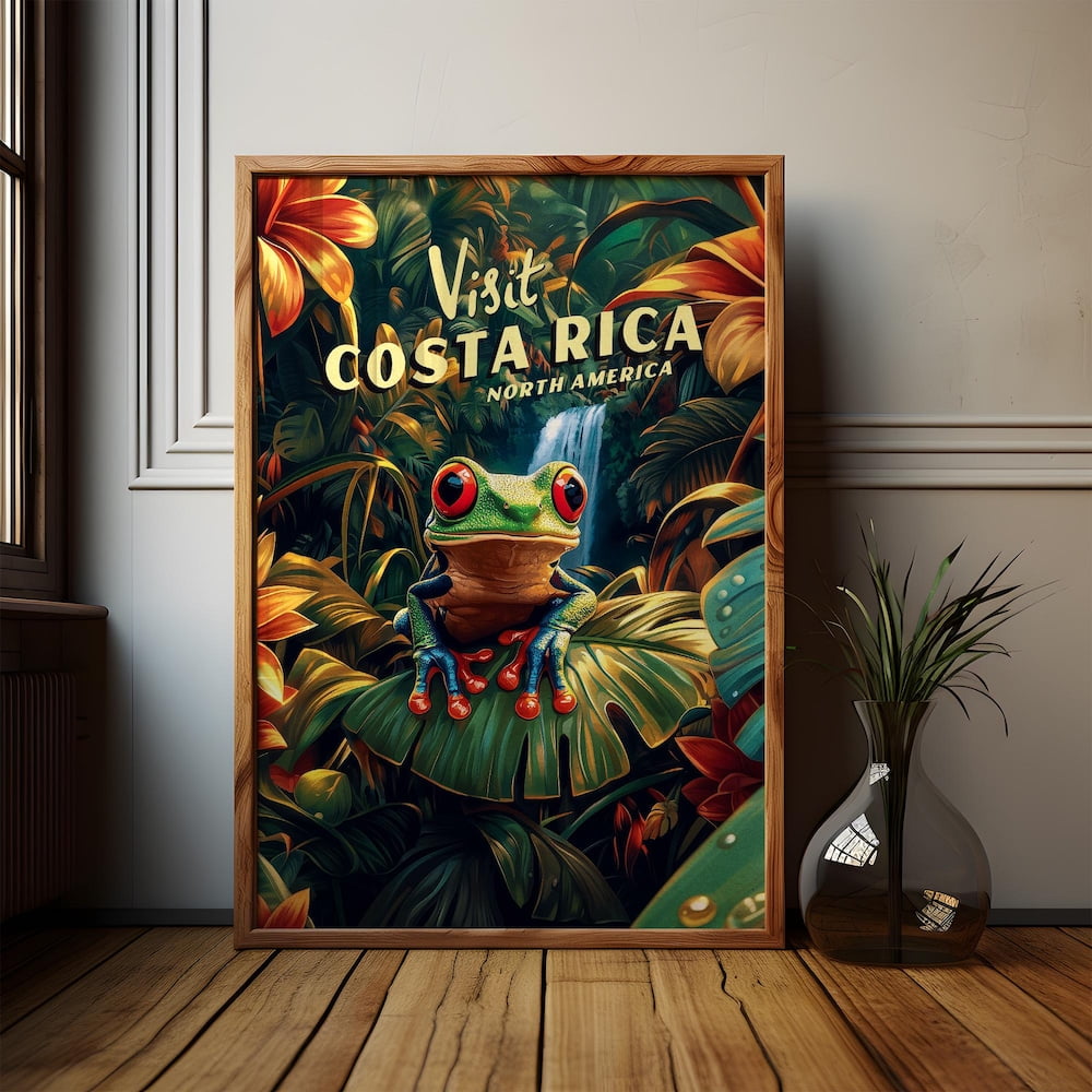 Kna Prints - 1 Pc Poster Costa Rica Travel Poster | Vintage Jungle ...