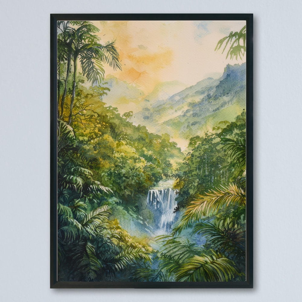 Kna Prints - 1 Pc Poster Costa Rica Watercolor Poster Costa Rica Travel ...