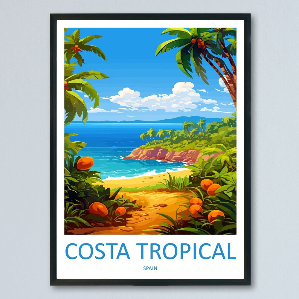 Kna Prints - 1 Pc Poster Costa Tropical Travel Wall Art Costa Tropical ...