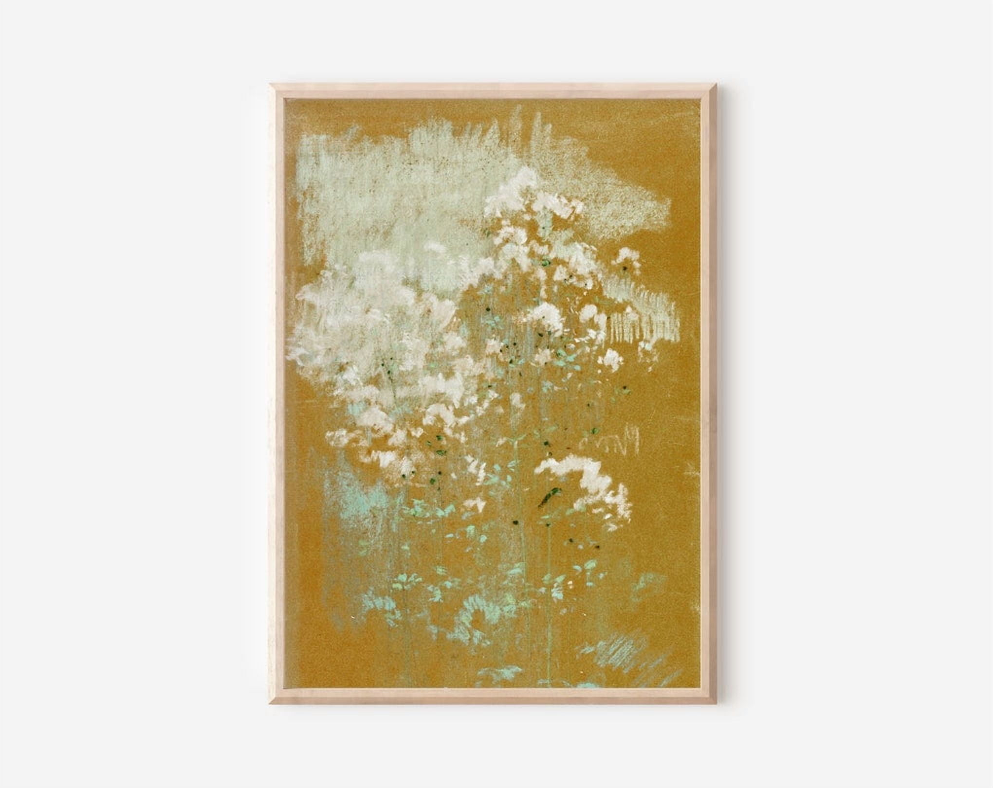 Kna Prints - 1 Pc Poster Cottage Core Art Neutral Abstract Floral Fall ...