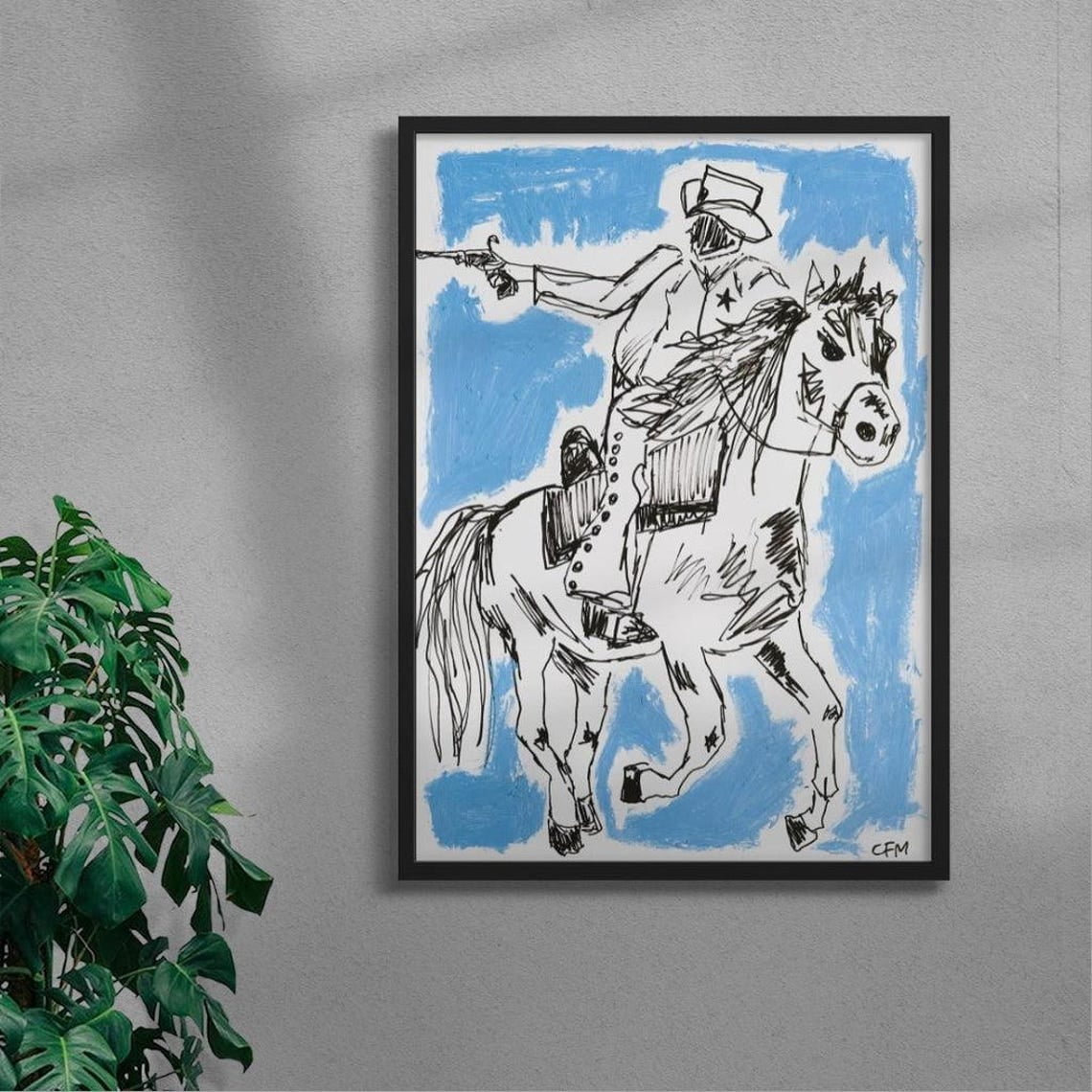 Kna Prints - 1 Pc Poster Cowboy Chase Aesthetic Wall Art Print ...