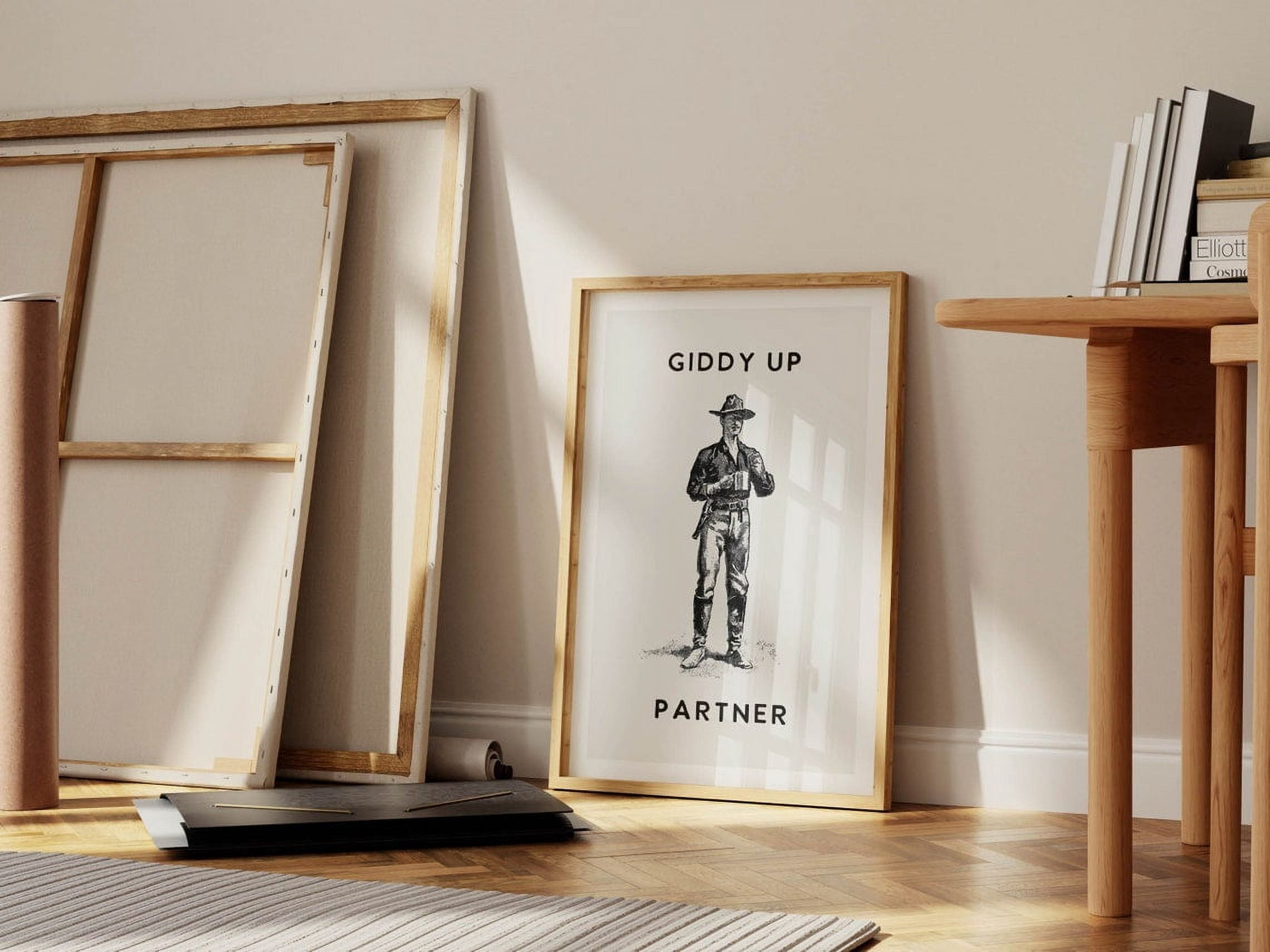 Kna Prints - 1 Pc Poster Cowboy Coffee Kitchen Art Decor Kitchen Wall ...