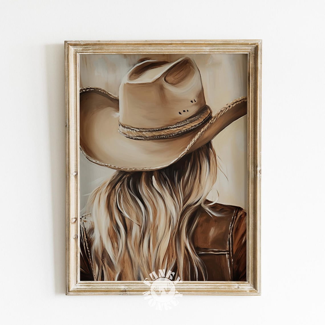 Kna Prints - 1 Pc Poster Cowgirl Portrait Print, Rustic Western Wall ...