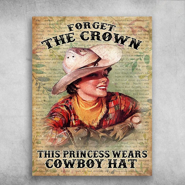 Kna Prints - 1 Pc Poster Cowgirl Poster, Cowgirl Lover - Forget The ...
