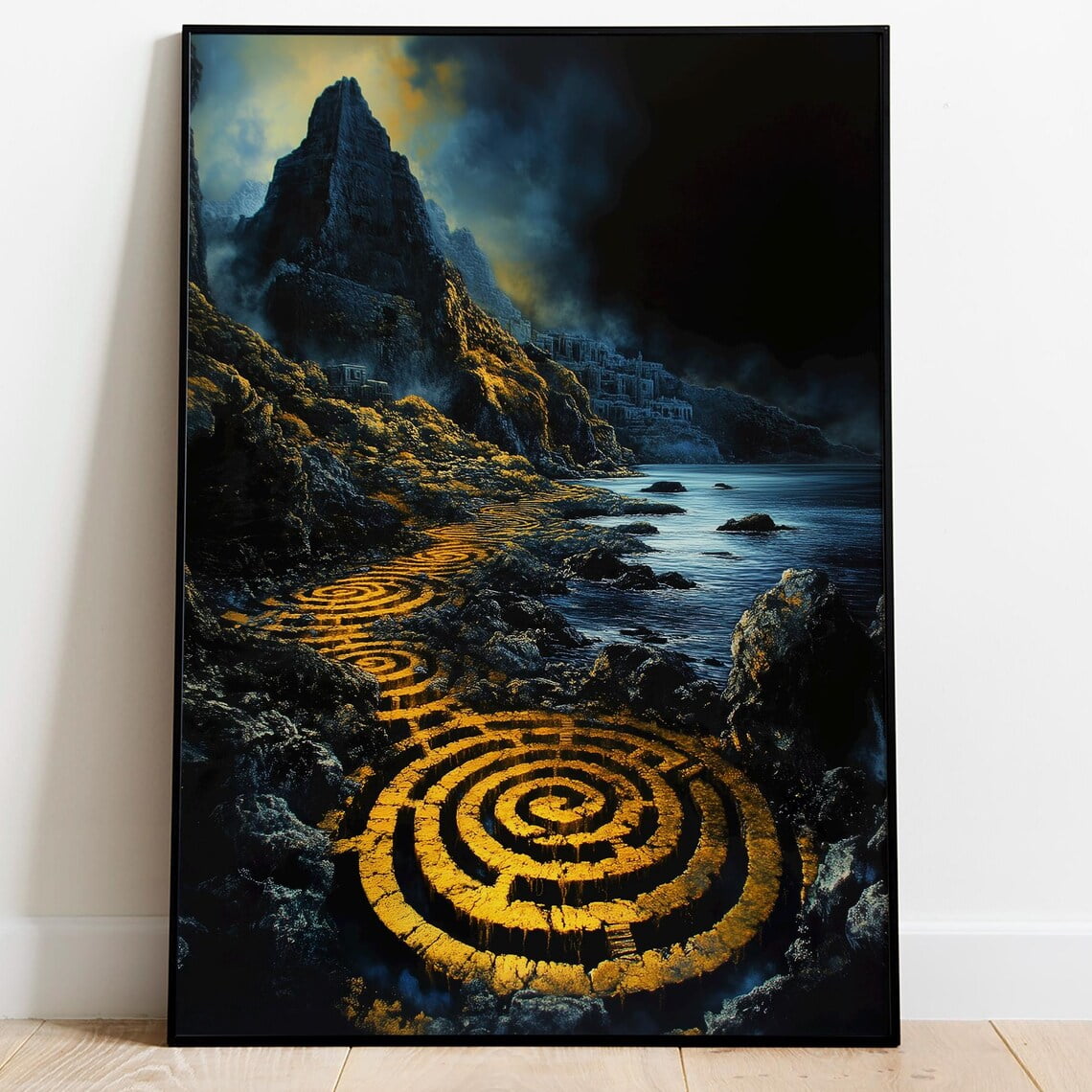 Kna Prints - 1 Pc Poster The Cretan Labyrinth Wall Art, Greek Mythology ...