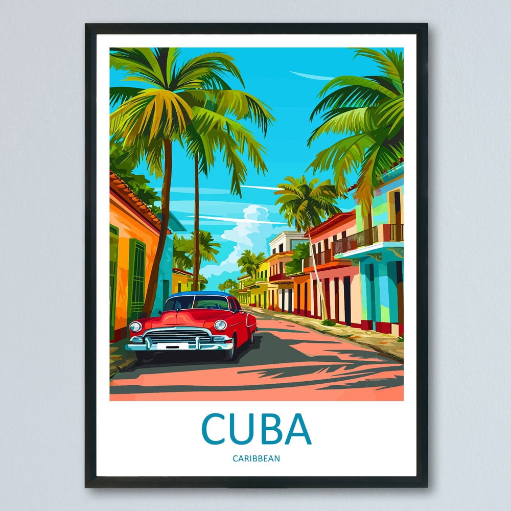 Kna Prints - 1 Pc Poster Cuba Travel Wall Art Cuba Wall Hanging Home ...