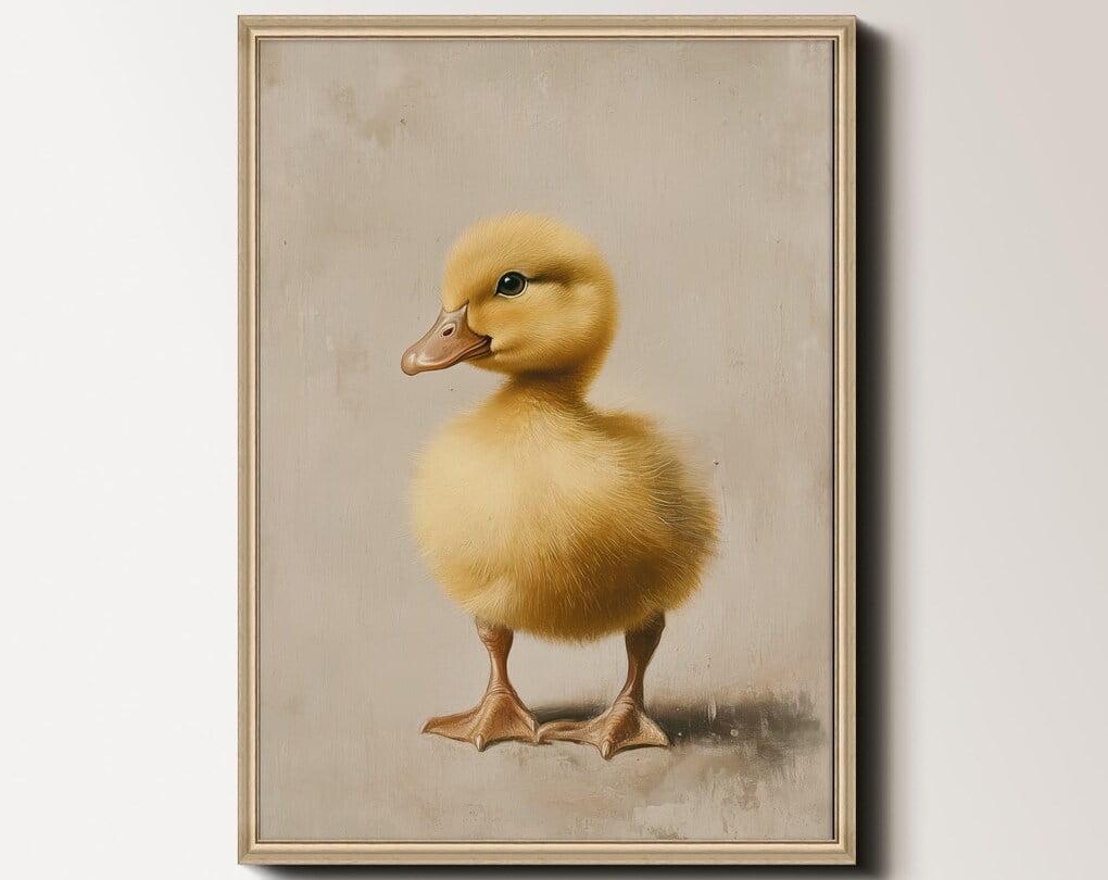 Kna Prints - 1 Pc Poster Cute Baby Duck Nursery Printable, Duckling Art ...