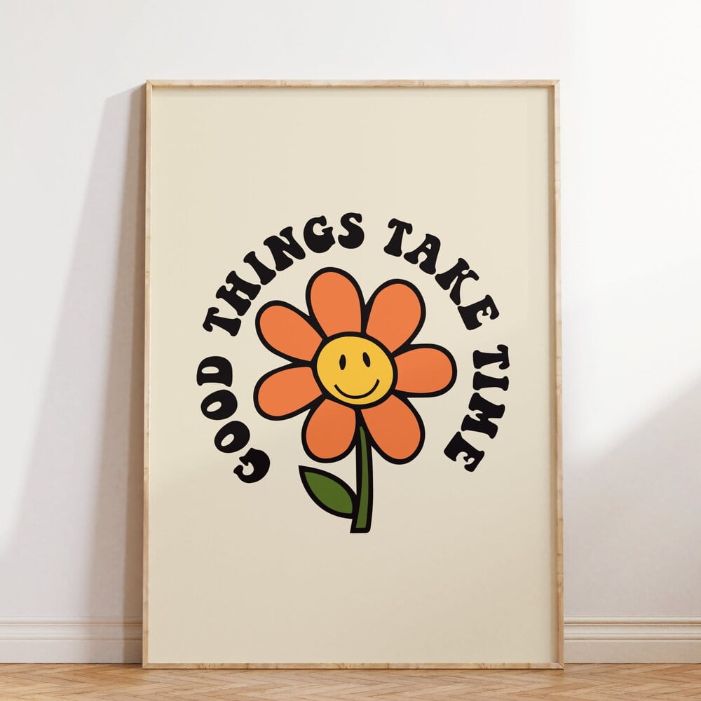 Kna Prints - 1 Pc Poster Cute Retro Quote Wall Print, Retro Quote Print ...