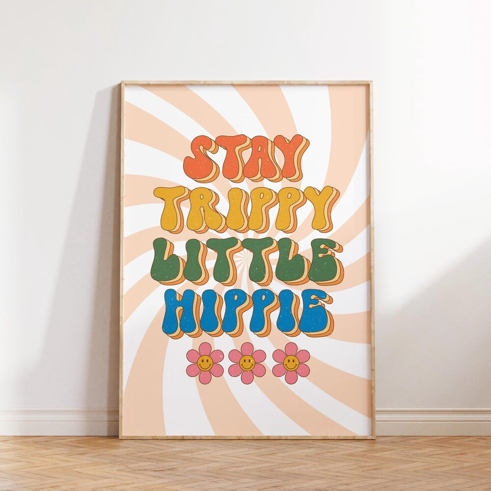 Kna Prints - 1 Pc Poster Cute Retro Wall Art, Hippie Poster, Retro 70S ...