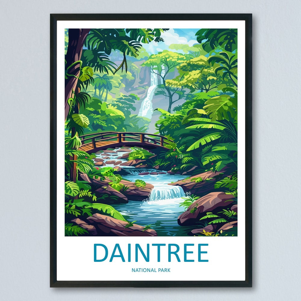 Kna Prints - 1 Pc Poster Daintree Travel Wall Art Daintree Wall Hanging ...