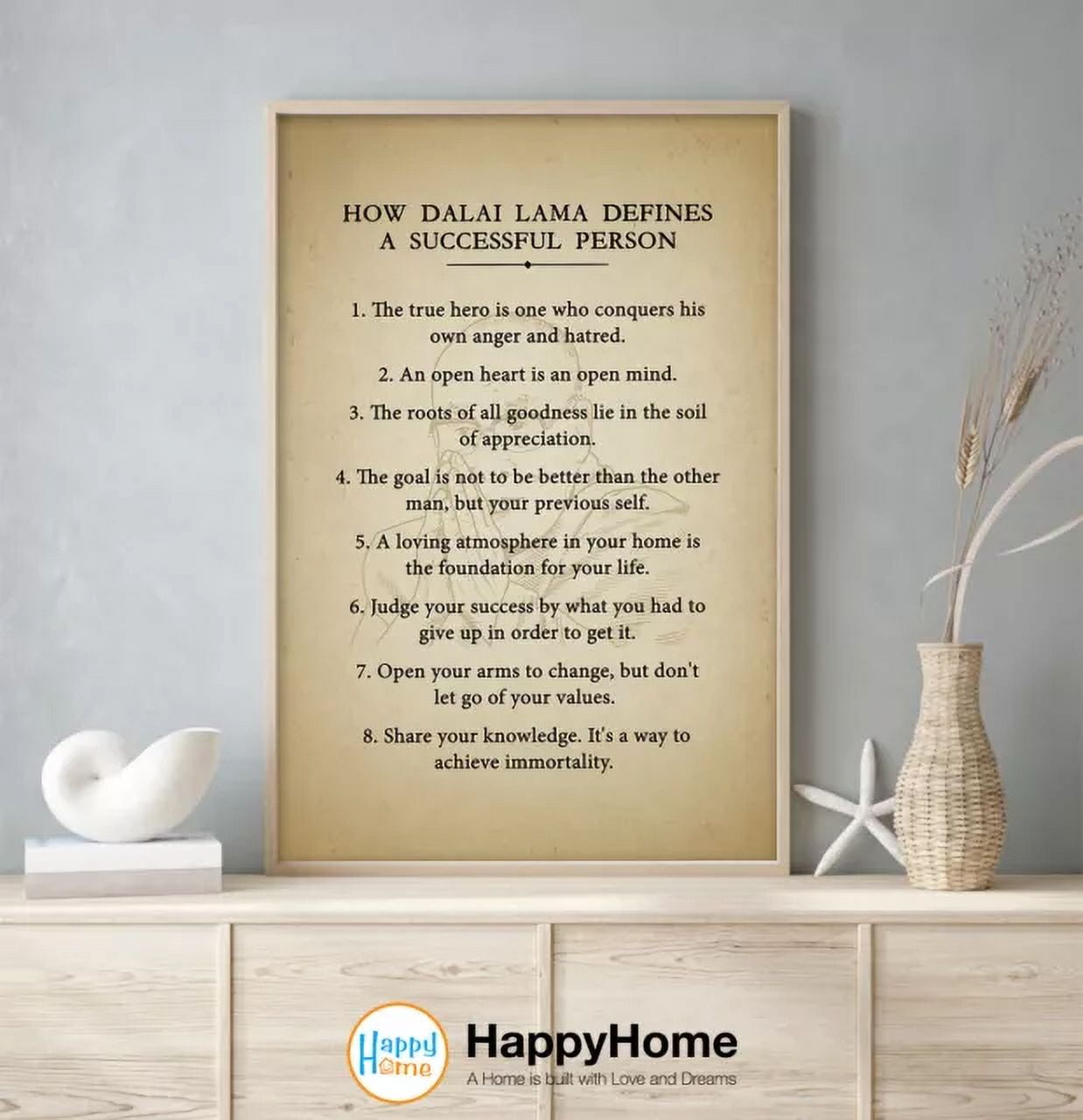 Kna Prints - 1 Pc Poster Dalai Lama Motivational Inspirational Quotes ...