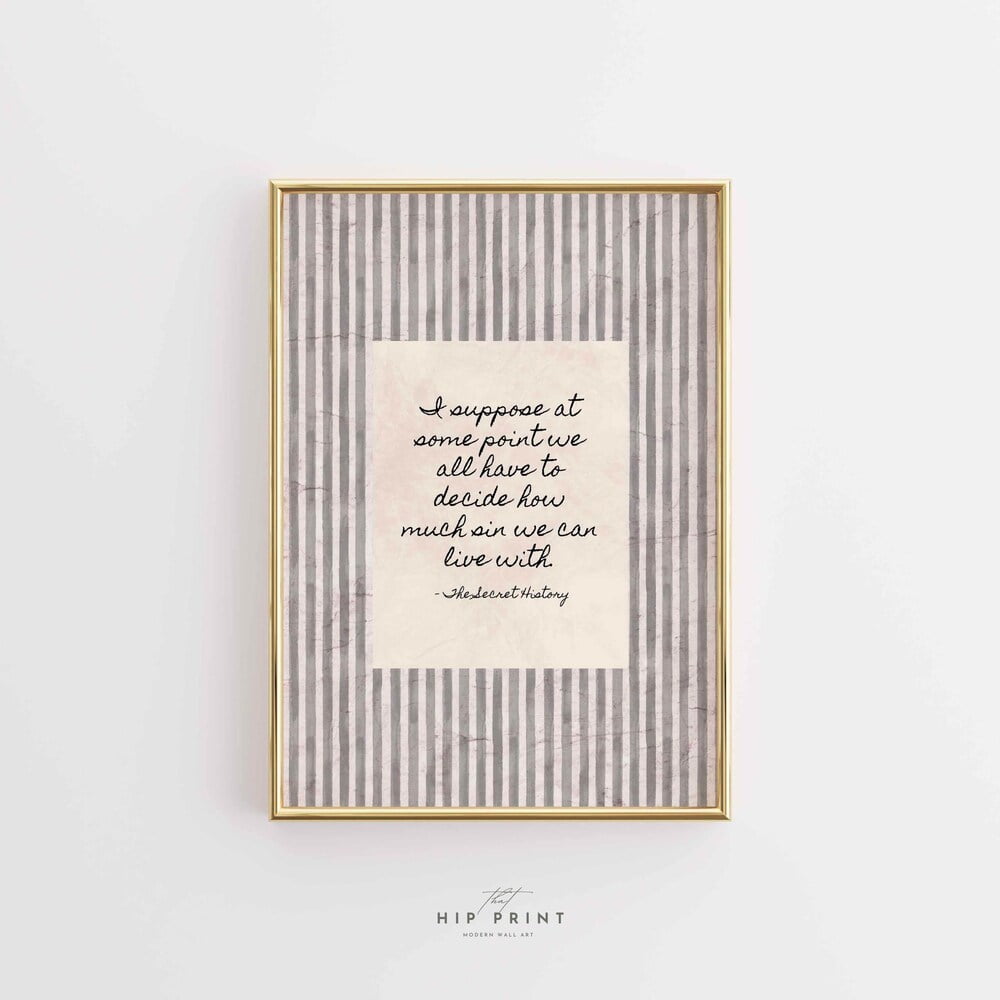 Kna Prints - 1 Pc Poster Dark Academia Quote Wall Art For Book Lovers ...