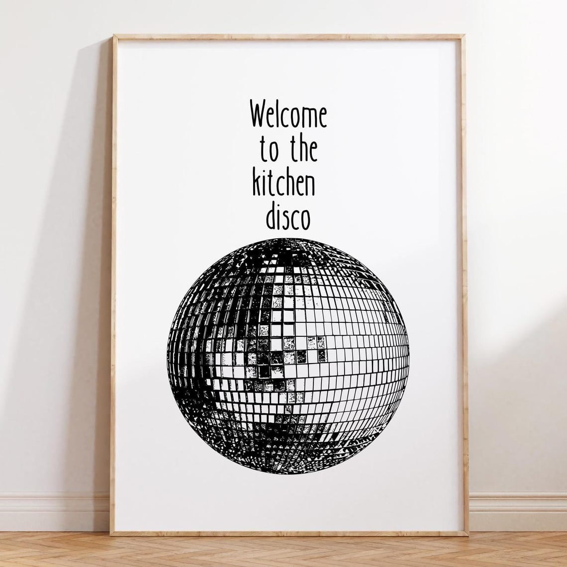 Kna Prints - 1 Pc Poster Decor Welcome O Do Kitchen Disco Cute Kitchen ...