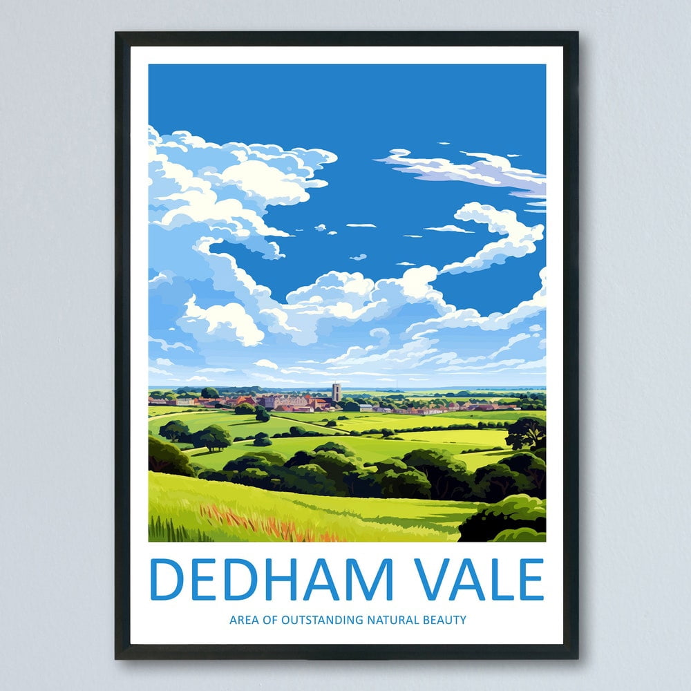 Kna Prints - 1 Pc Poster Dedham Vale Travel Wall Art Dedham Vale Wall ...