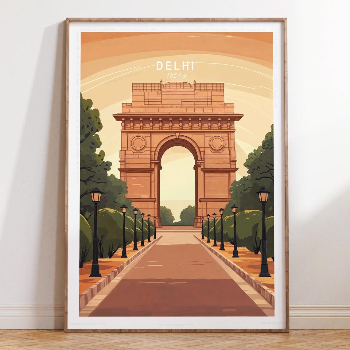 Kna Prints - 1 Pc Poster Delhi Wall Art Print, India Travel , Delhi ...