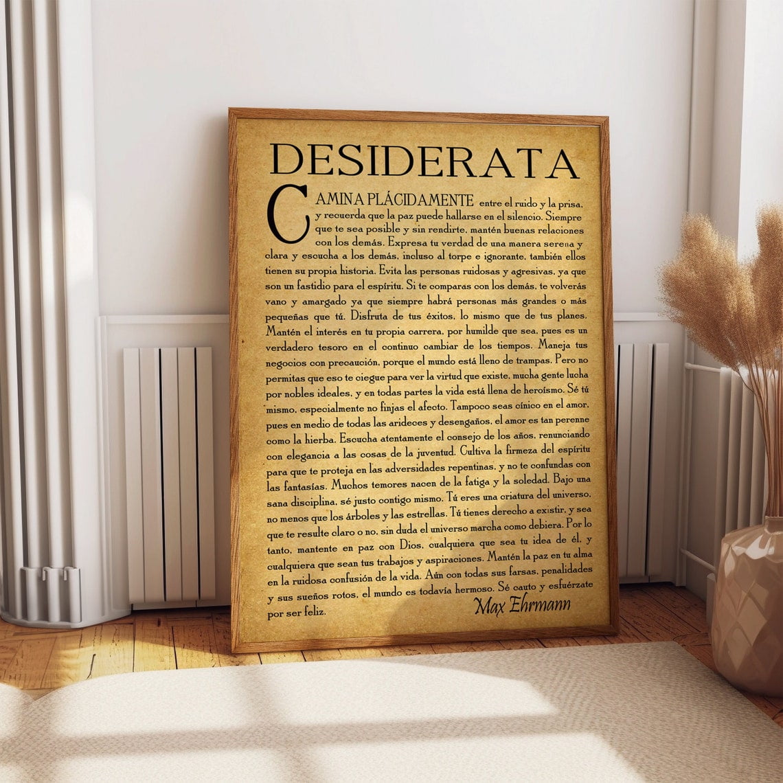 Kna Prints - 1 Pc Poster Desiderata Poema En Espaã±Ol Castellano ...