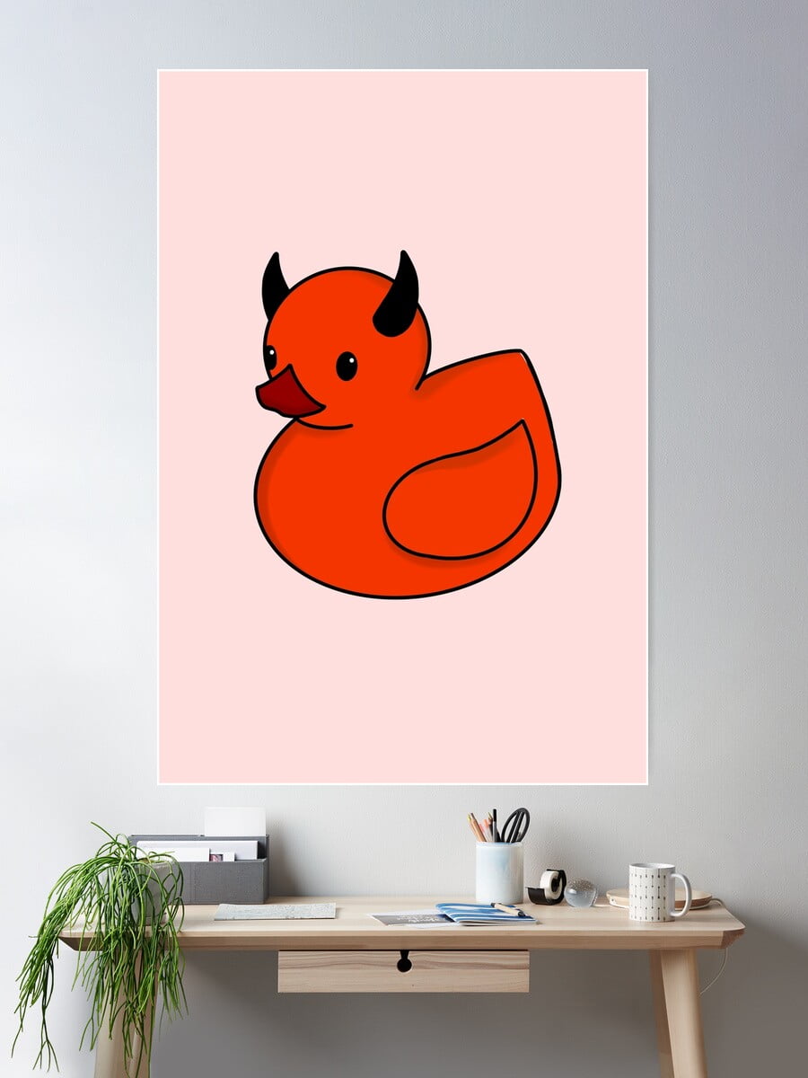 Kna Prints - 1 Pc Poster Devil Ducky, UNFRAMED-12x18 - Walmart.com