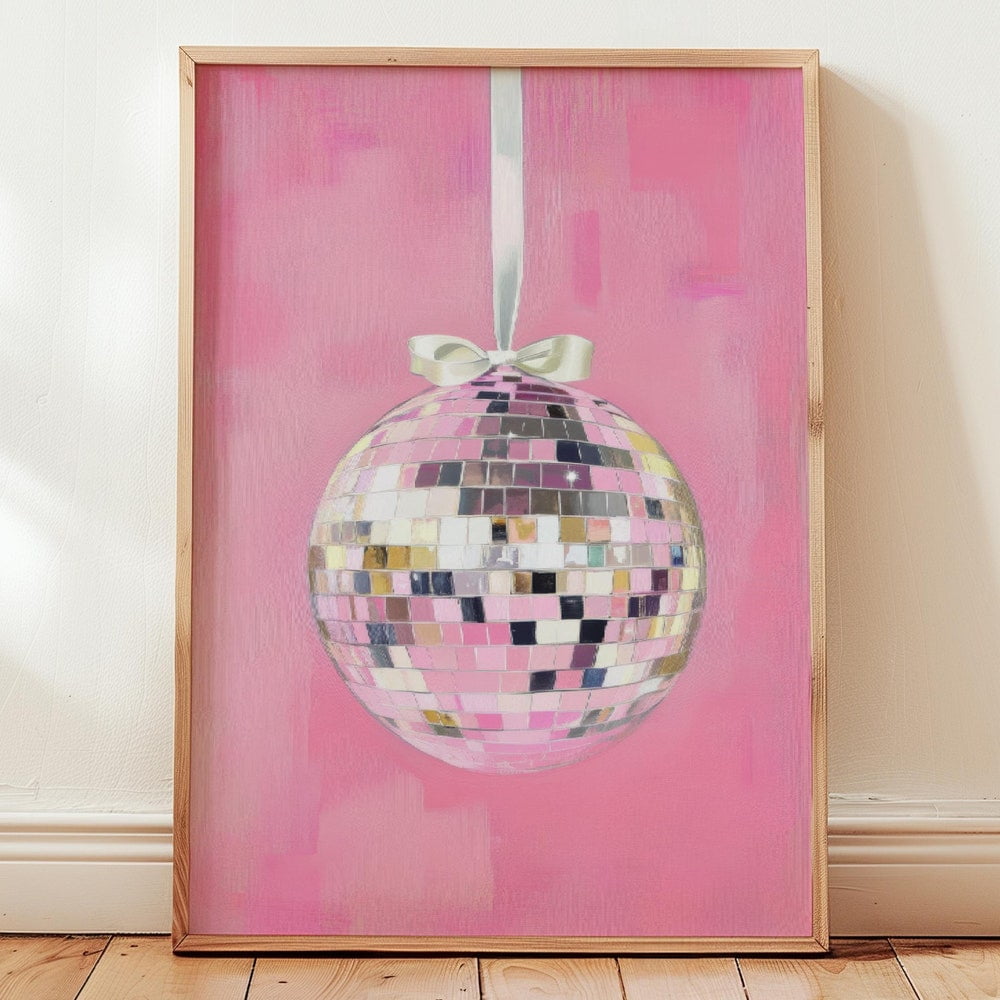 Kna Prints - 1 Pc Poster Disco Ball Poster | Mirror Ball Dopamine Decor ...