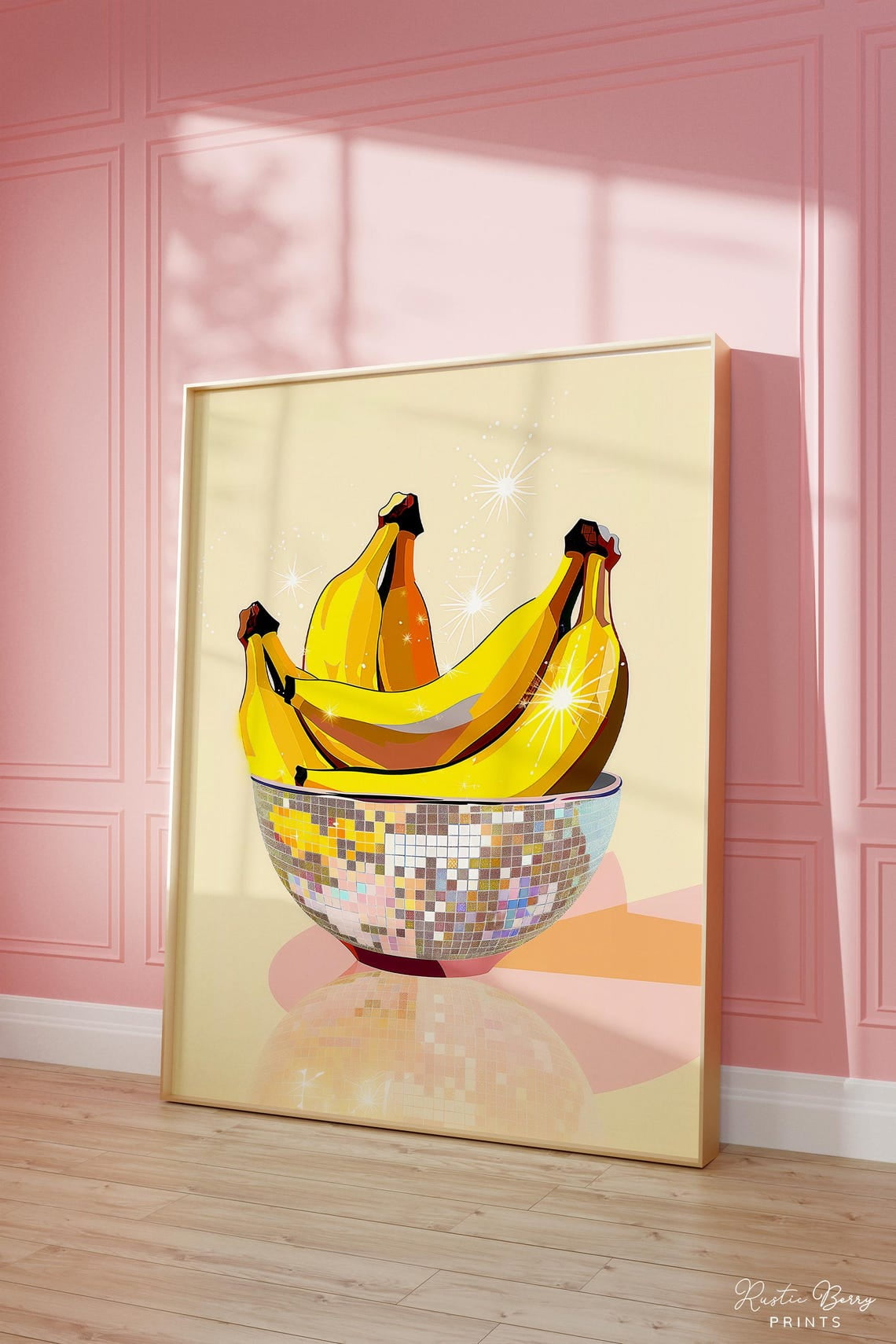 Kna Prints - 1 Pc Poster Disco Bowl Of Bananas Art Print Wall Art Retro ...