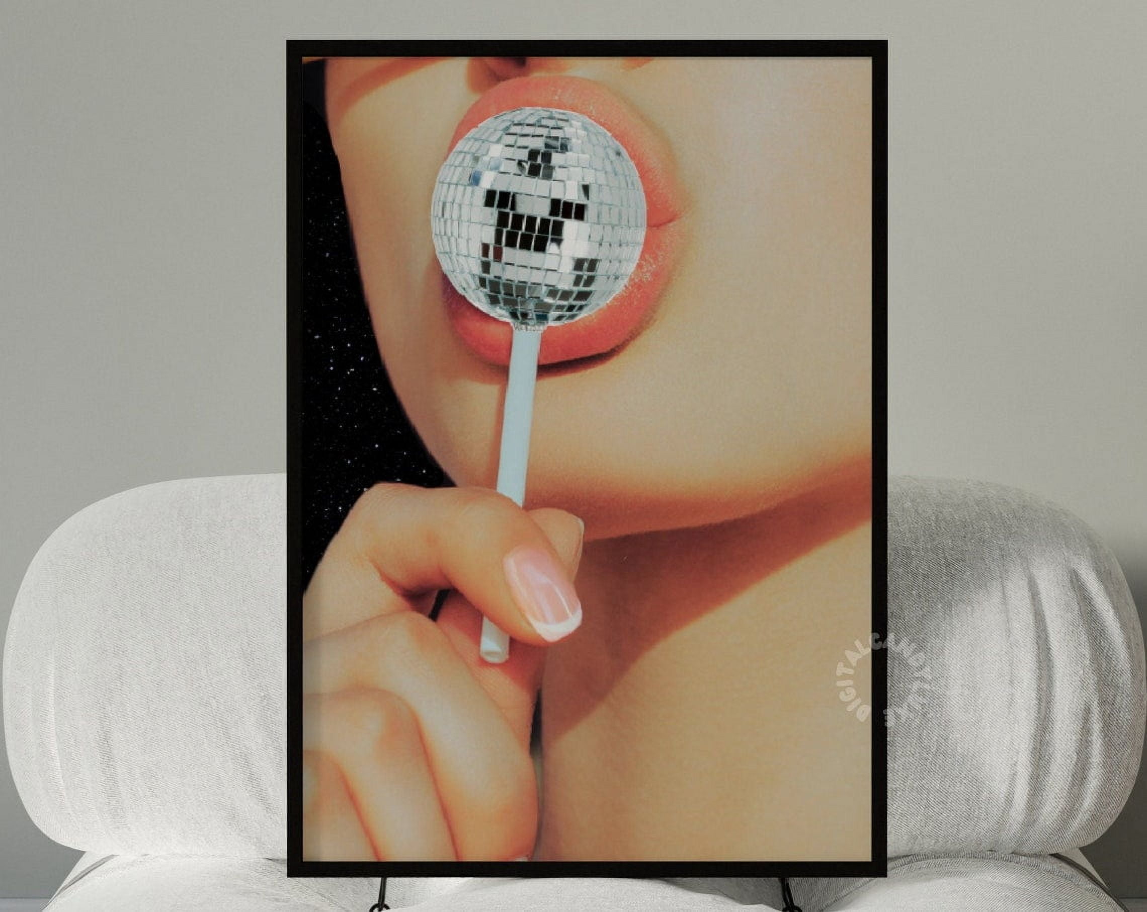 Kna Prints - 1 Pc Poster Disco Lollipop Print Trendy Wall Art Prints ...