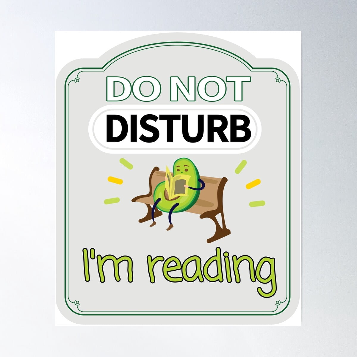 Kna Prints - 1 Pc Poster Do Not Disturb I Am Reading National Reading ...
