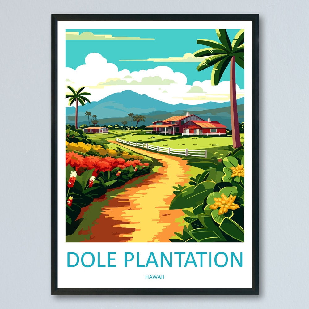 Kna Prints - 1 Pc Poster Dole Plantation Travel Wall Art Dole ...