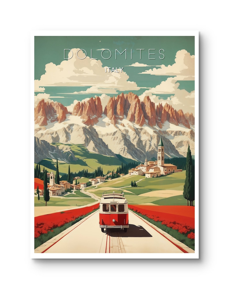 Kna Prints - 1 Pc Poster Dolomites Stning Art Print Of Dolomites ...