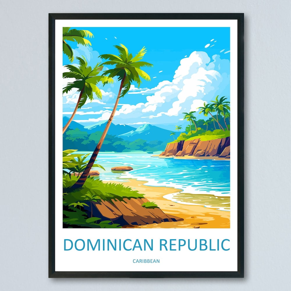 Kna Prints - 1 Pc Poster Dominican Republic Travel Wall Art Dominican ...
