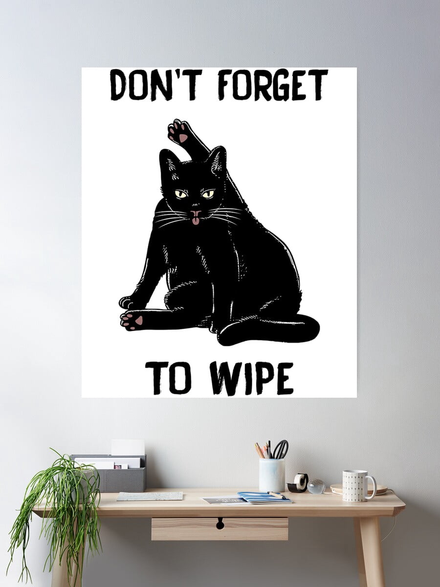 Kna Prints - 1 Pc Poster Don'T Forget To Wipe Fny Bathroom Sign ...