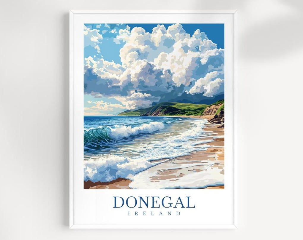 Kna Prints - 1 Pc Poster Donegal Ireland Travel Print Wall ...
