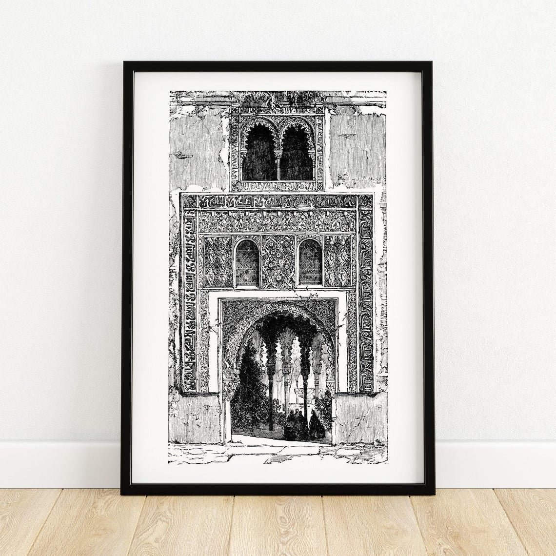 Kna Prints - 1 Pc Poster Doorway In The Alhambra Architectural ...